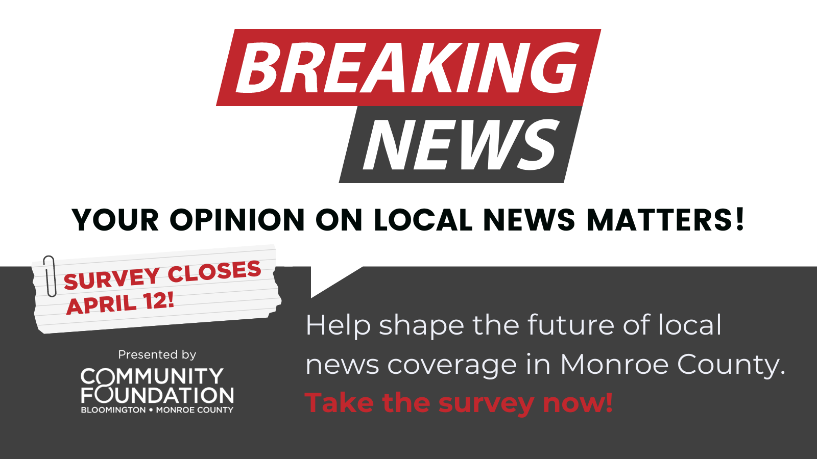Update: Local News Survey - Community Foundation of Bloomington and ...